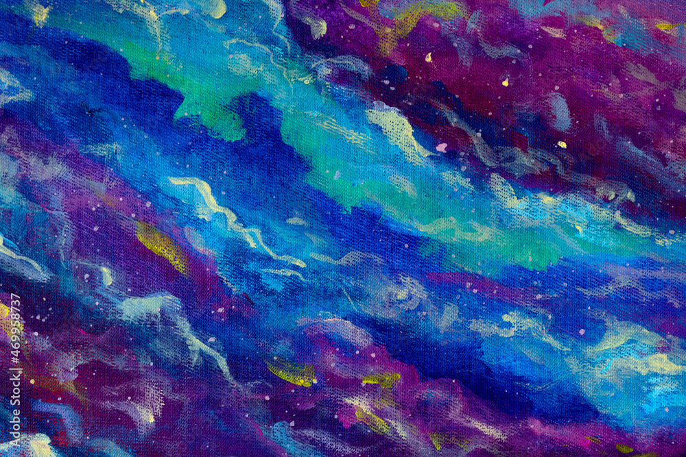 Galaxy in space paintings monet painting claude impressionism paint ...