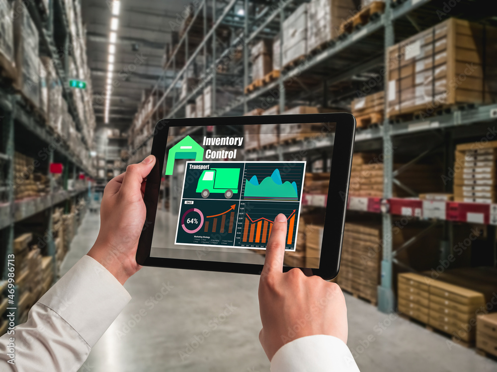 Warehouse management innovative software in computer for real time ...