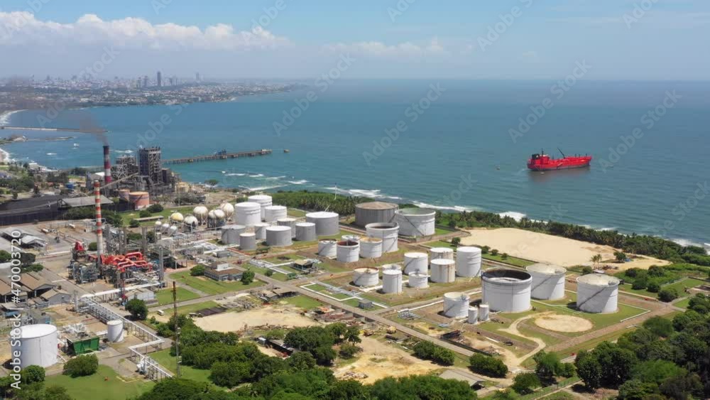 Dominican Petroleum Refinery near Haina port, San Cristobal in ...