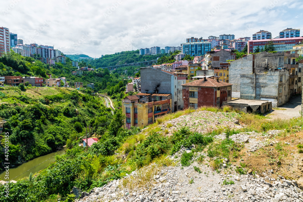 Old crumbling buildings in the slums of Ankara, Turkey Stock Photo ...