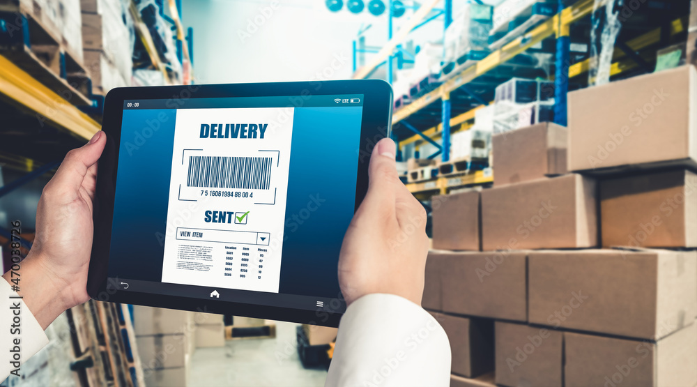 Warehouse management innovative software in computer for real time ...