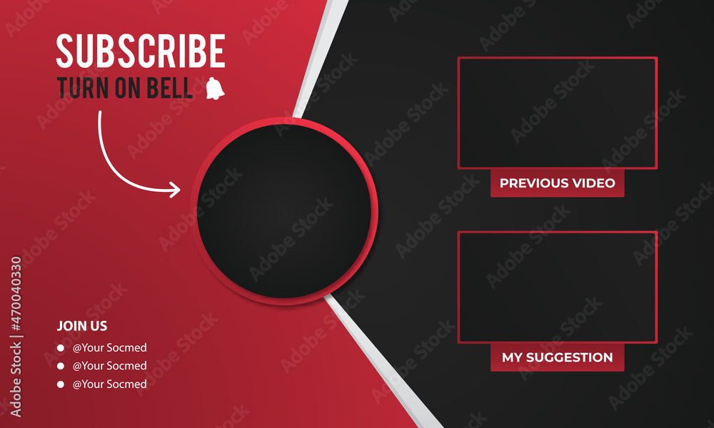 End Screen illustration for infographic of a video on isolated ...