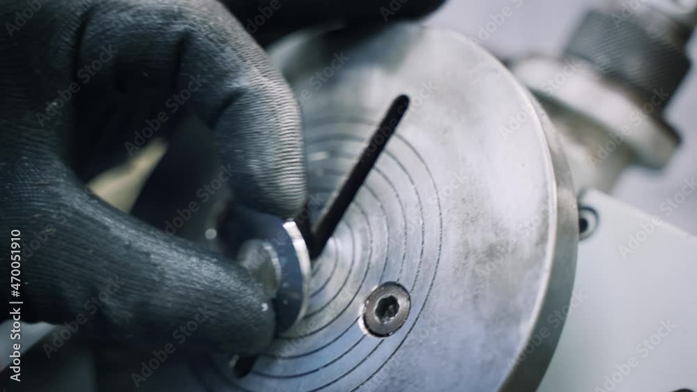 Measuring The Inner Diameter Of A Small Ring Metal Part Manually On An measuring-the-inner-diameter-of-a-small-ring-metal-part-manually-on-an