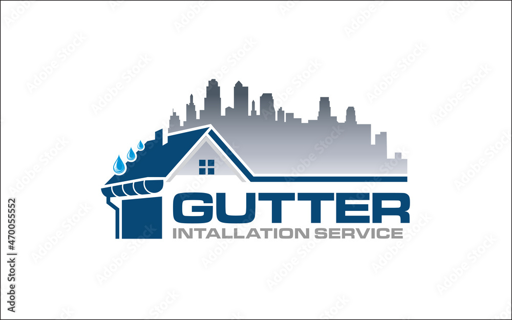 Illustration graphic vector of gutter installation and repair service ...