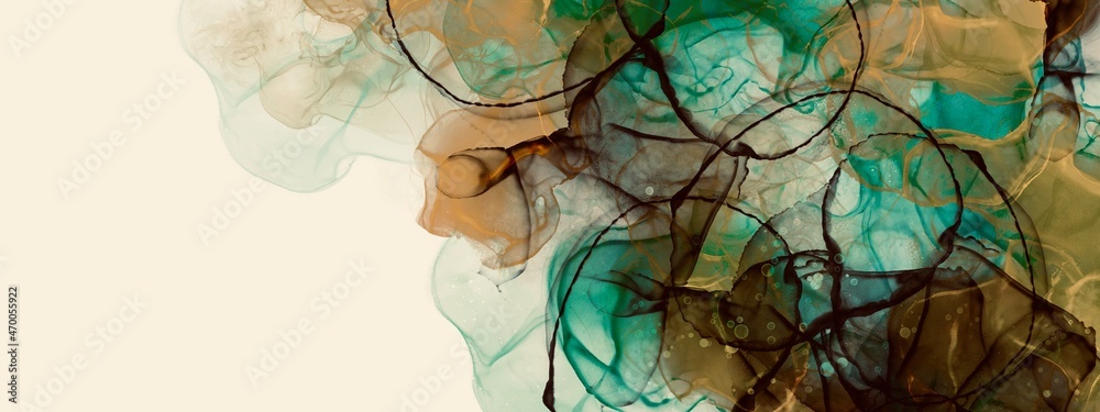 Earth tone abstract background, luxury hand drawn painting, fluid art ...