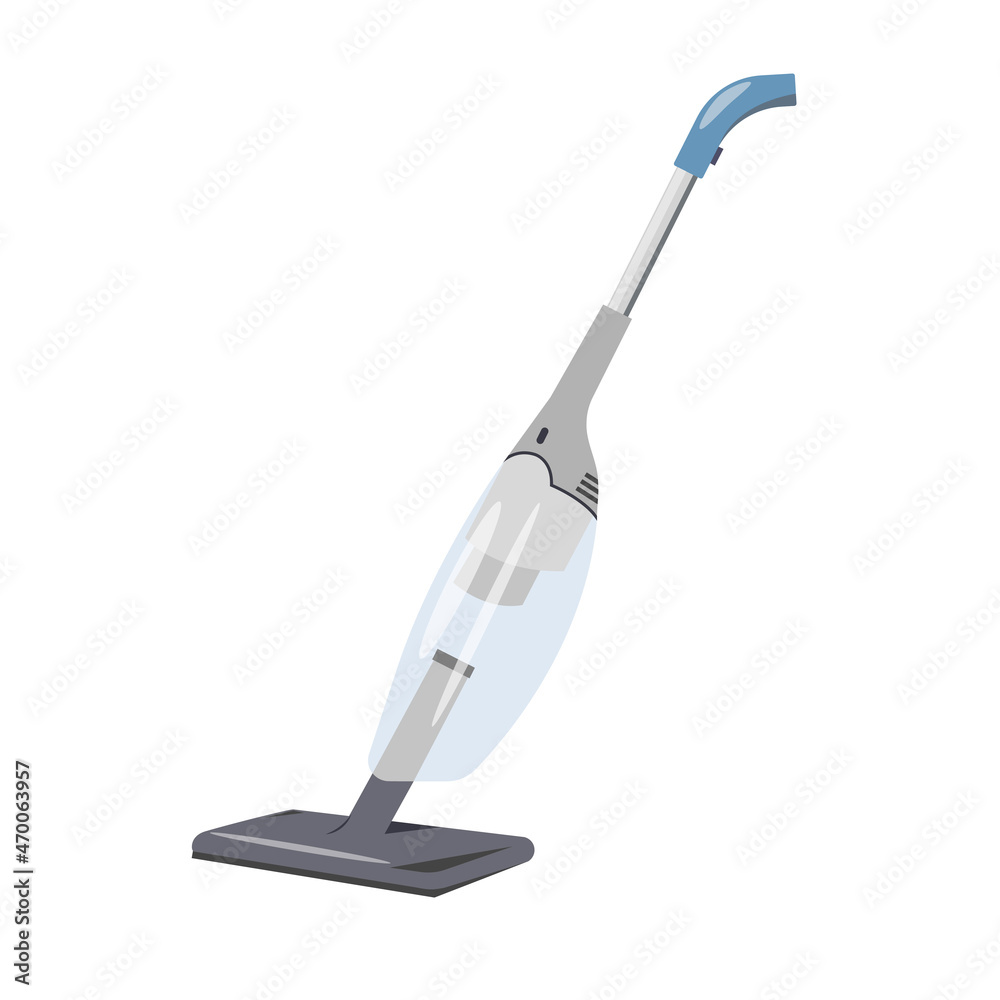 Vector Cartoon style illustration of a vertical Vacuum Cleaner ...
