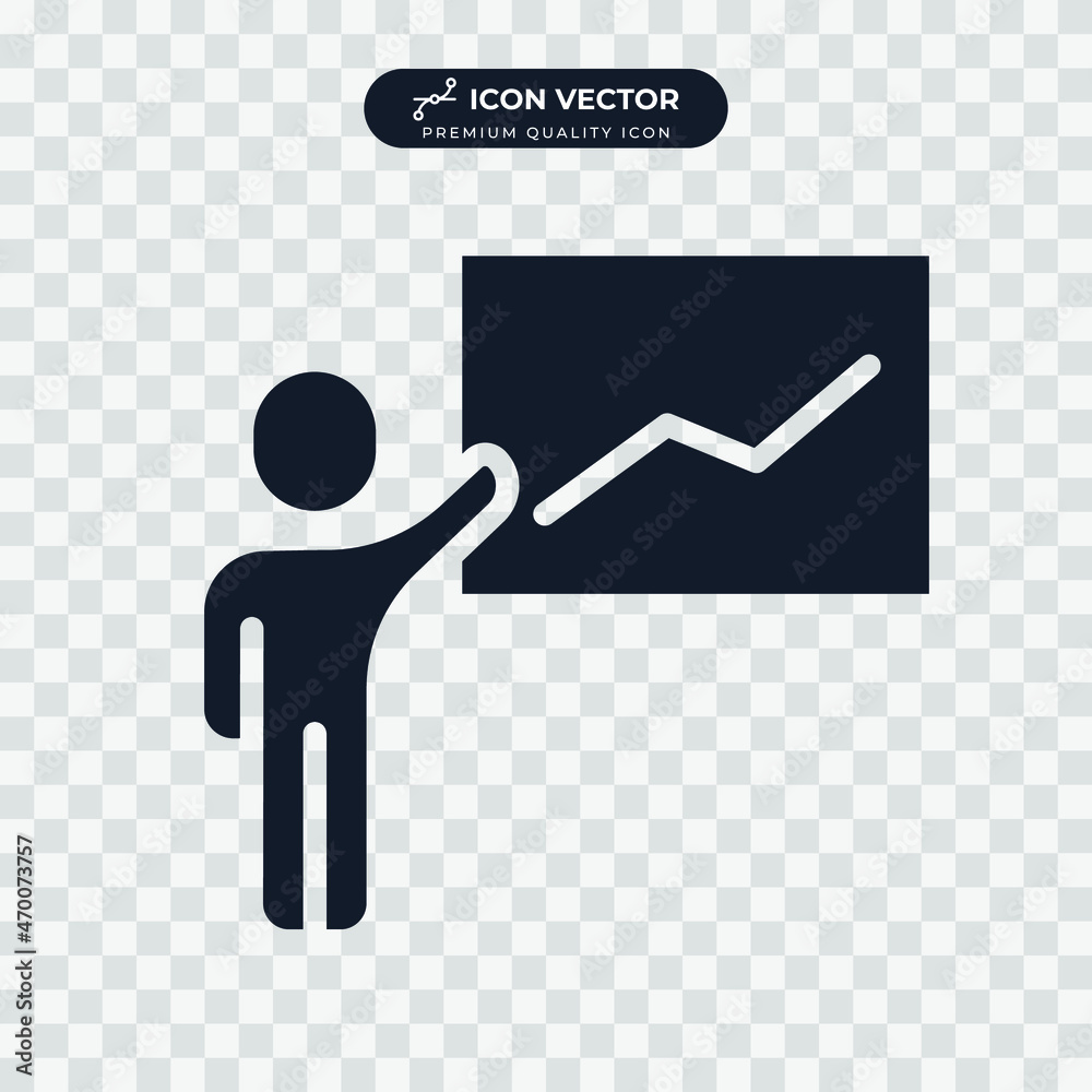 presentation icon symbol template for graphic and web design collection ...