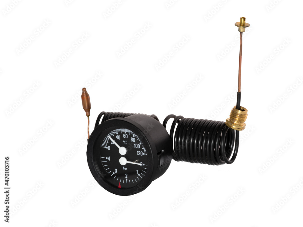 The capillary thermomanometer for heating systems is a combined ...
