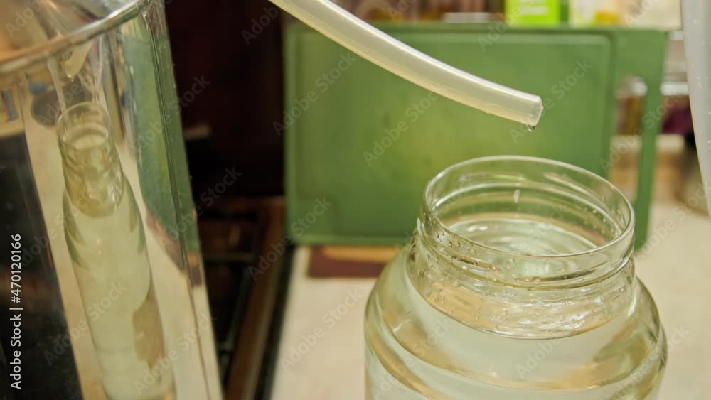 Home distillation equipment for the distillation of alcohol Stock Video ...