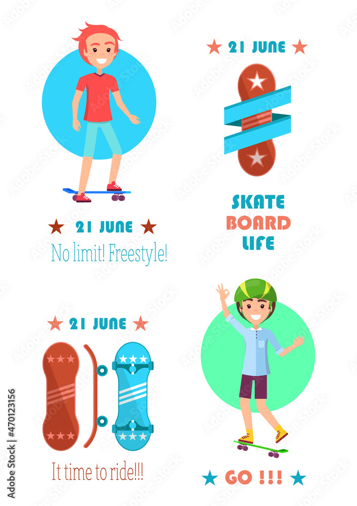 21 June go skateboarding day. No limit freestyle skate board life its ...