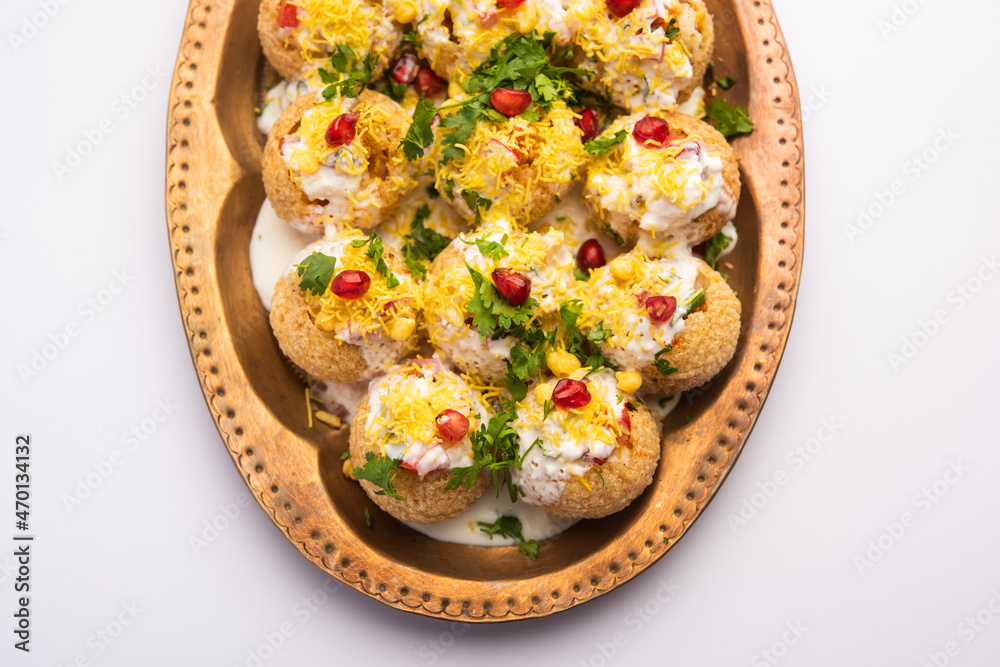 Dahi Puri Chaat Stock Photo | Adobe Stock