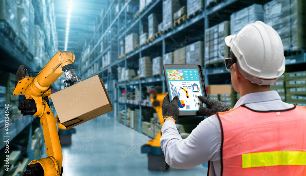 Smart robot arm systems for innovative warehouse and factory digital ...