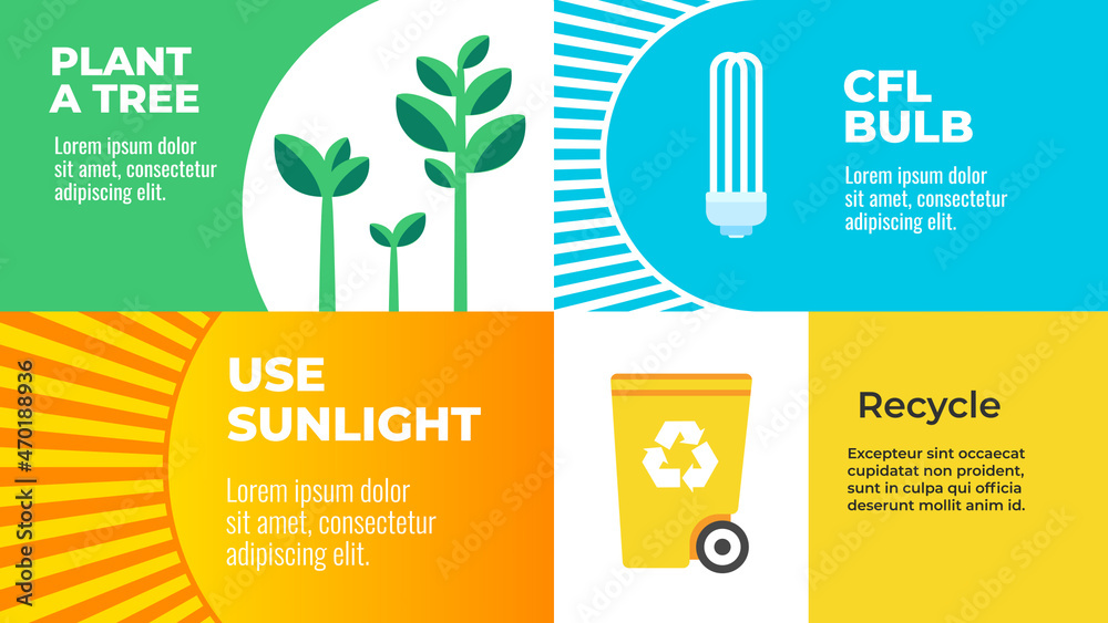 Minimal Eco Concept Title Stock Template | Adobe Stock