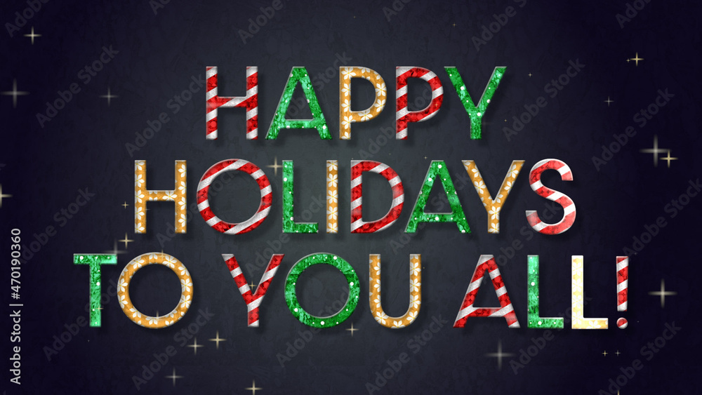 Holiday Pattern Full Screen Title Stock Template | Adobe Stock