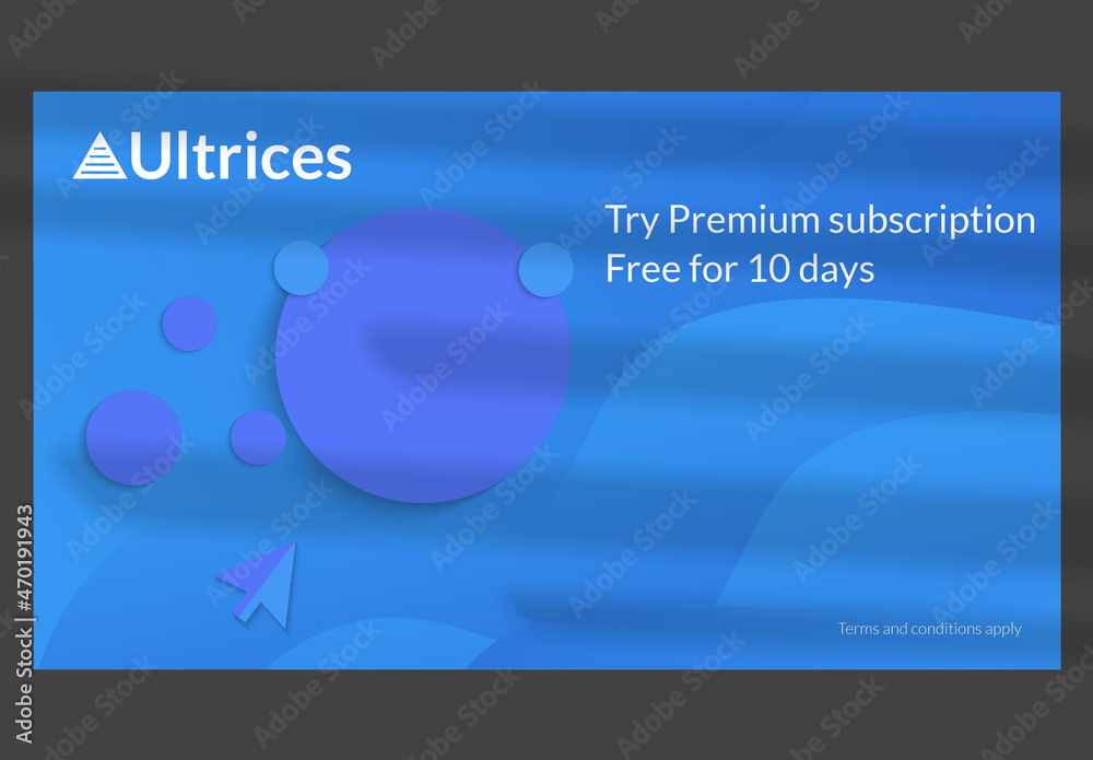 Slideshow Ad Layout with Vanishing Gradient and Paper Cut Shapes Stock ...