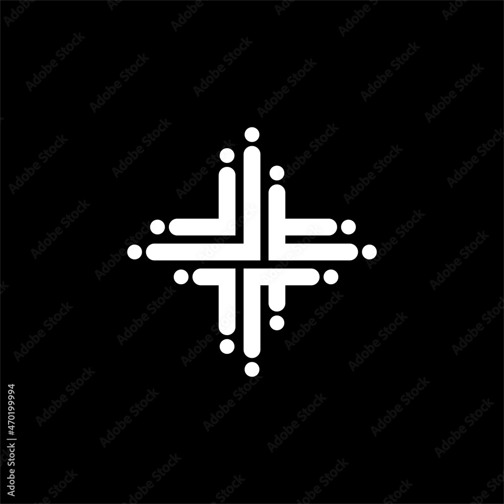 health plus sign logo design plus health logo design Vector Image ...