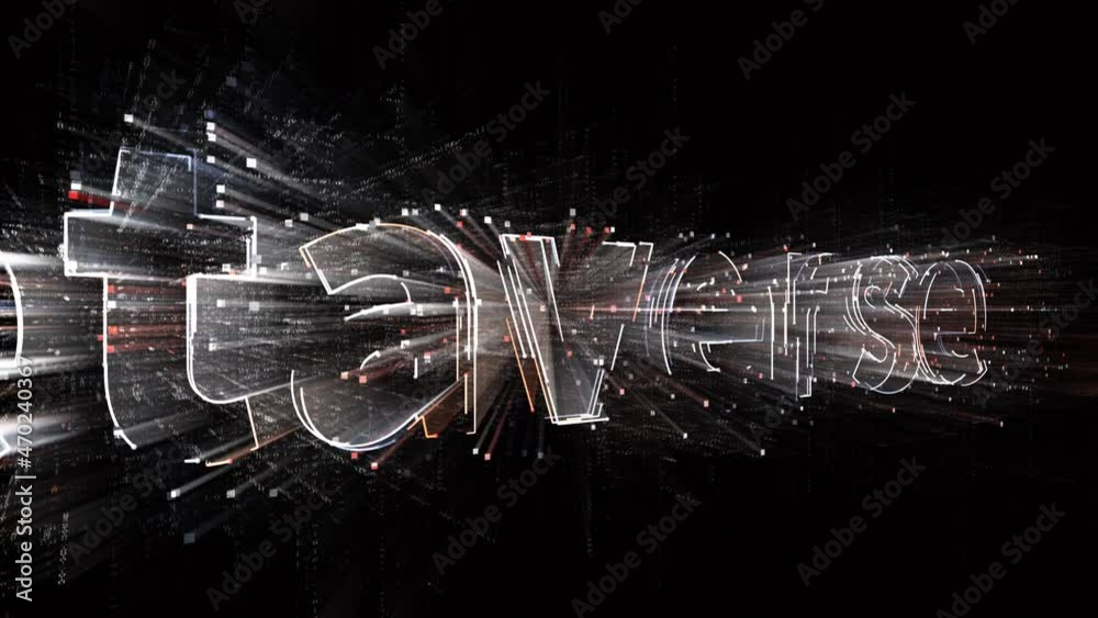 4k Metaverse word tag cloud;Software as a Service.The Matrix binary ...