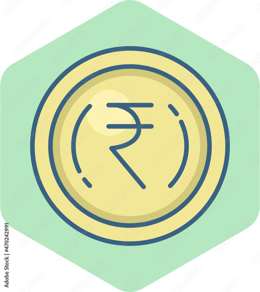 Rupee Stock Vector | Adobe Stock