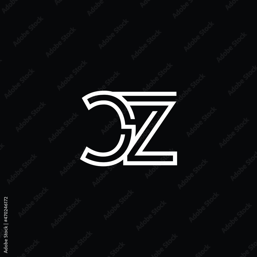 Professional Innovative Initial CZ logo and CZ logo. Letter CZ Minimal ...