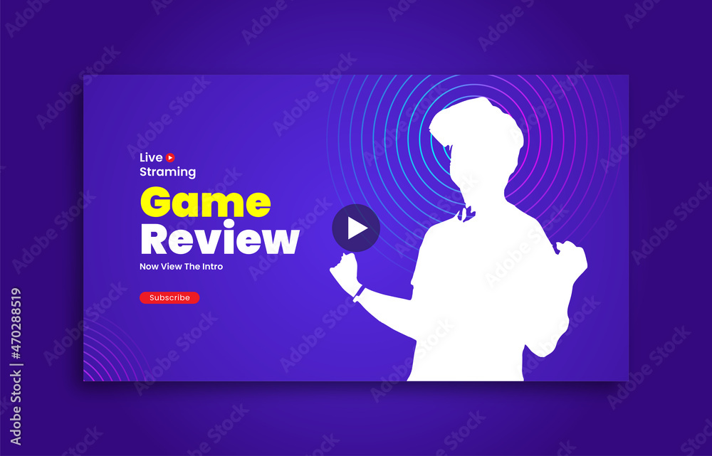 Game review youtube thumbnail design, virtual world web banner design ...
