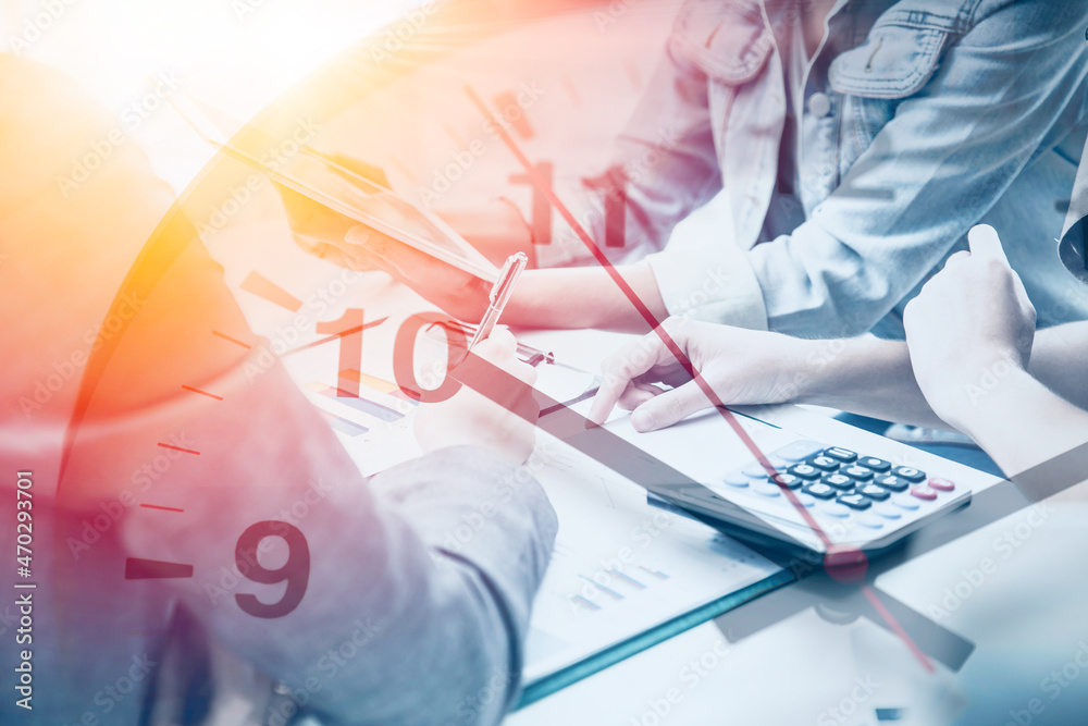 Business Working hours Concept, Office Employee Team Meeting Work ...