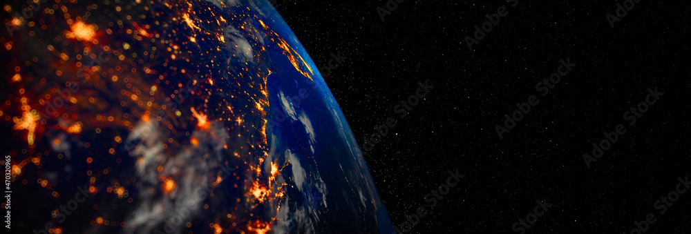 Planet earth globe view photos from space showing realistic earth ...