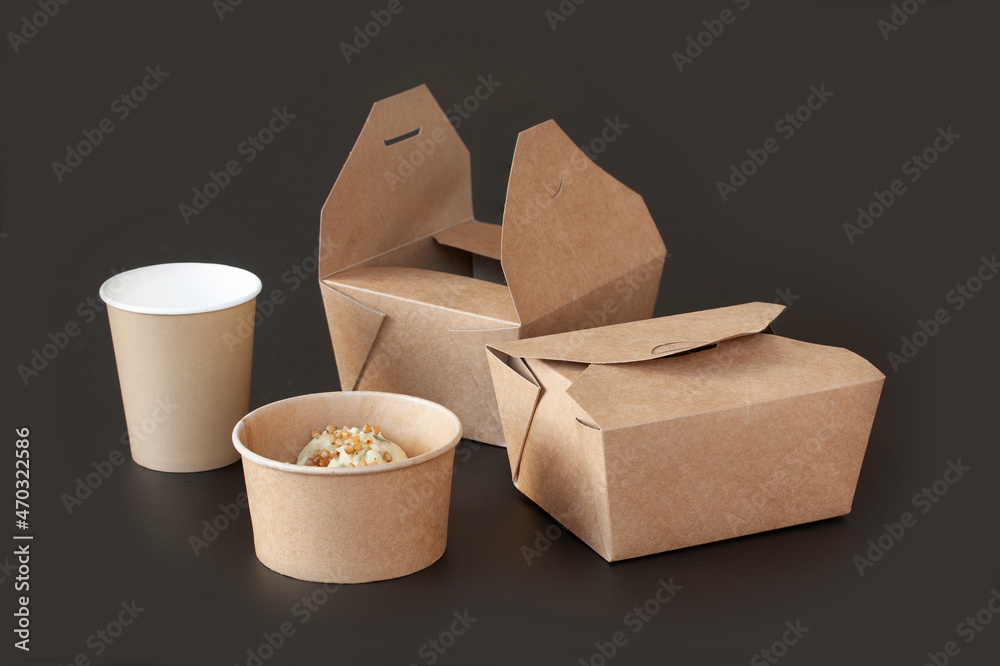 Sustainable Food Packaging. Eco-friendly bamboo sustainable and ...
