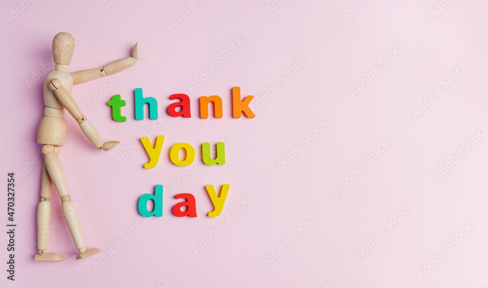 Thank you note. Concept of manifestation of gratitude and appreciation ...