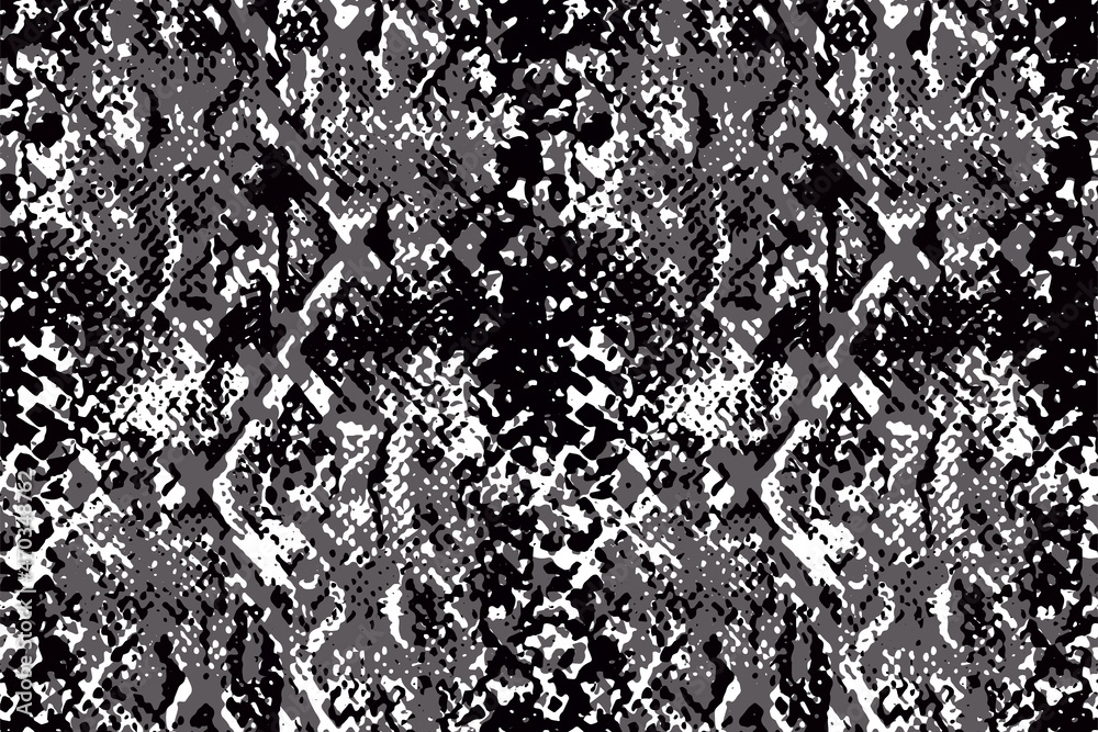 Full Seamless Ornamental Snake Animal Skin Pattern Vector. Snake ...