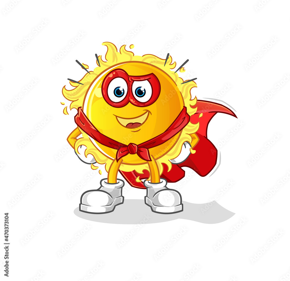 sun heroes vector. cartoon character Stock Vector | Adobe Stock