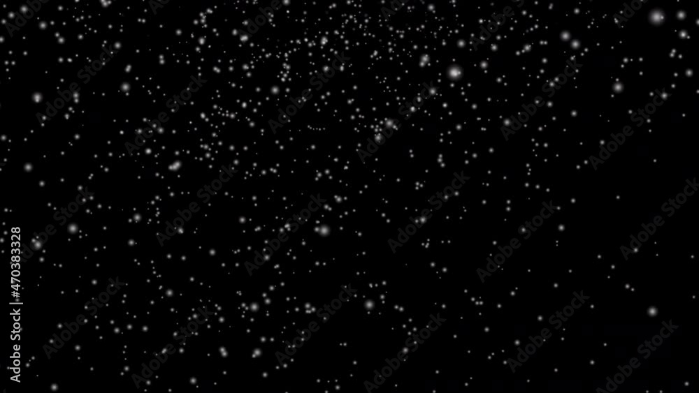 Winter snow, falling white snow on a transparent background, 4K ...