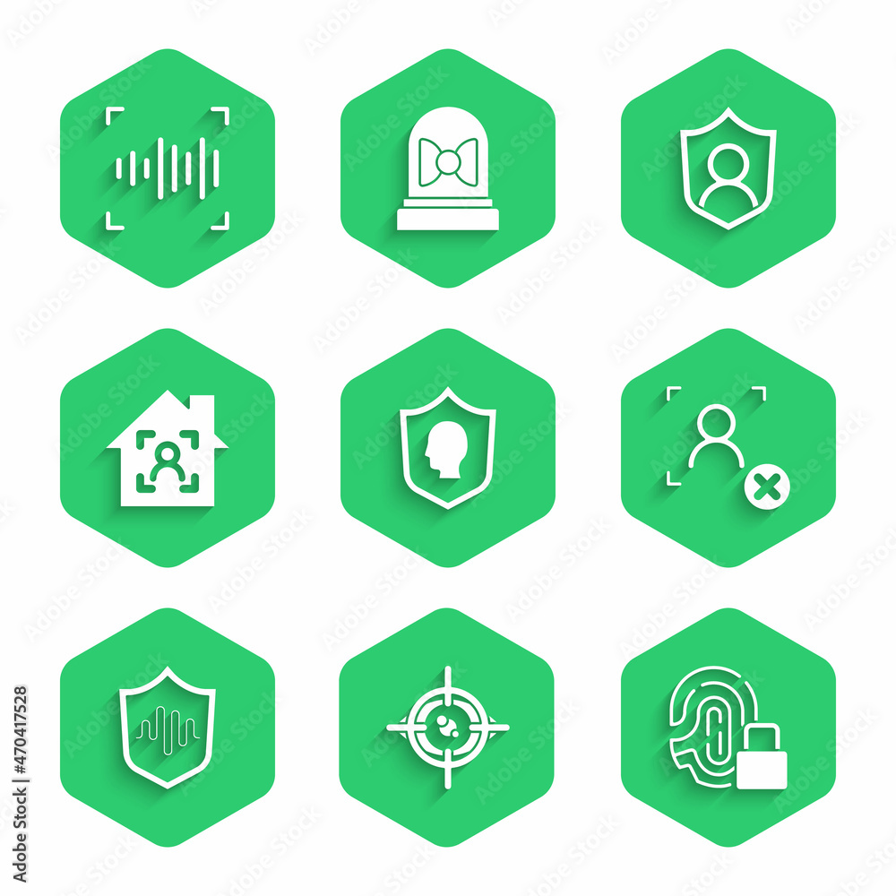 Set User Protection Eye Scan Fingerprint With Lock Rejection Face Recognition Shield Voice