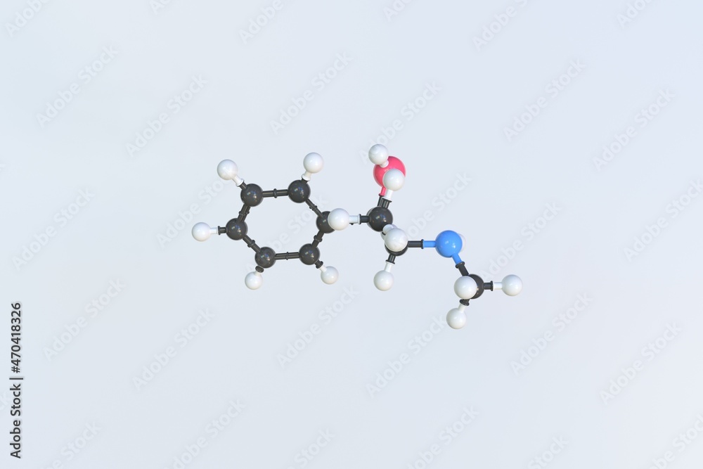 Ephedrine molecule. Isolated molecular model. 3D rendering Stock ... Ephedrine molecule. Isolated molecular model. 3D rendering Stock ...