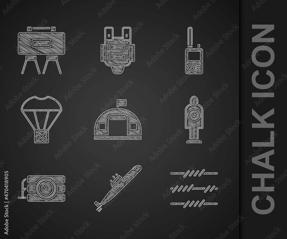 Set Military barracks, Submarine, Barbed wire, Human target sport for ...