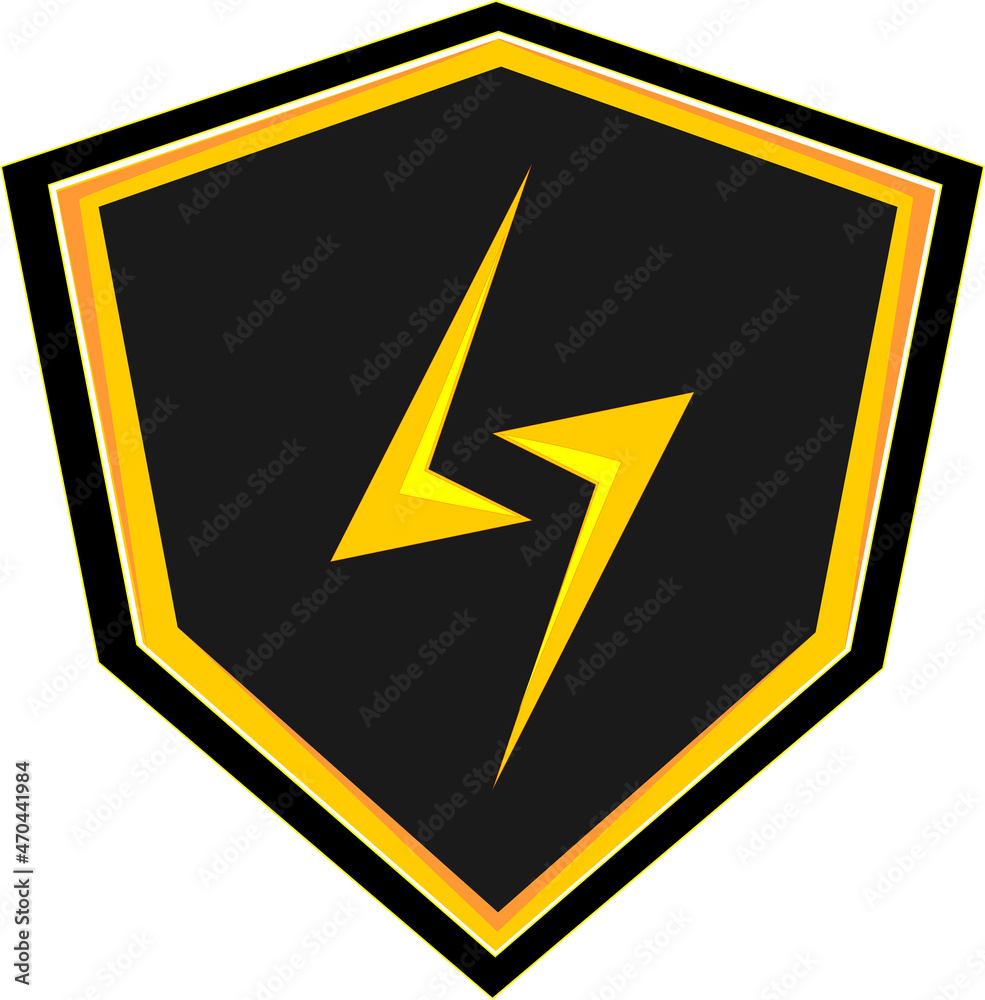 electric voltage vector logo Stock Vector | Adobe Stock