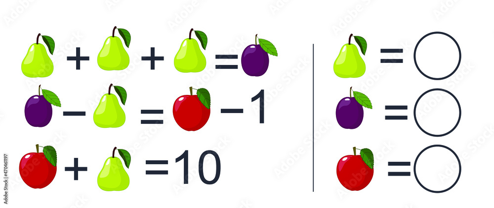 Mathematics educational game for children. Learning multiplication ...