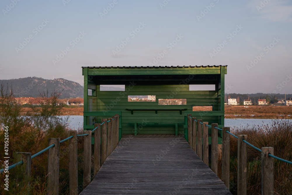 Bird Watching Structure in The Mouth of Cavado River in Esposende ...