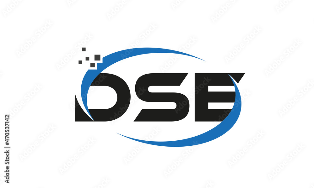 dots or points letter DSE technology logo designs concept vector ...