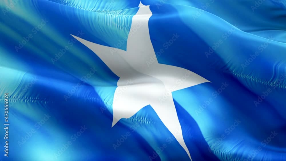 Somalia flag. National 3d Somalia flag waving. Sign of Somali seamless ...