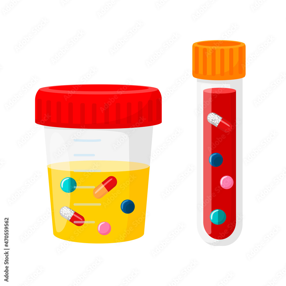 Laboratory doping test. Concept of medication content in blood and ...