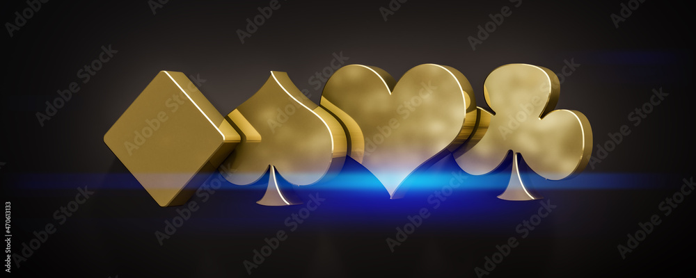 game cards symbols wide banner background Stock Illustration | Adobe Stock