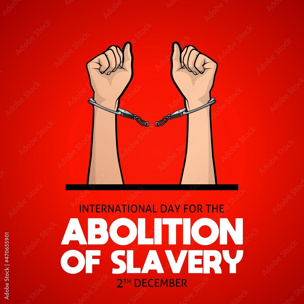 International day for the Abolition of Slavery theme symbol. Vector ...