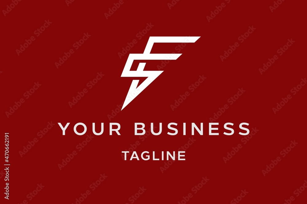 FS Logo Design Stock Vector | Adobe Stock