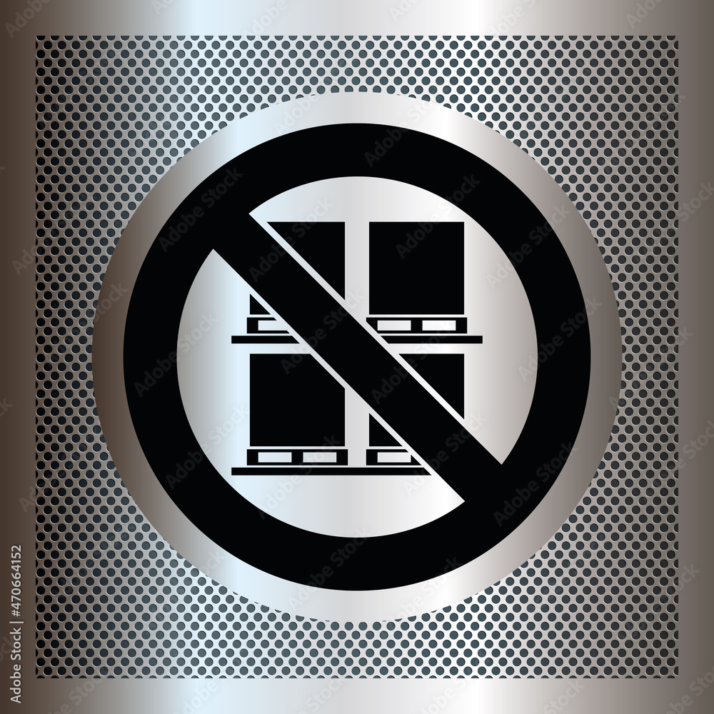 Logo stockage interdit. Stock-Vektorgrafik | Adobe Stock