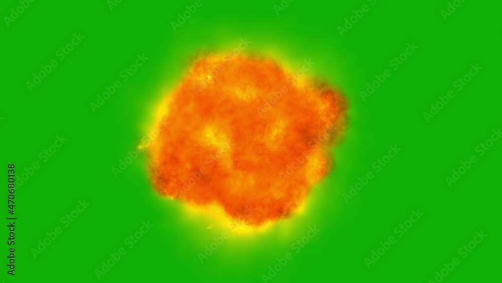 Fire explosion motion graphics with green screen background Stock 비디오 ...