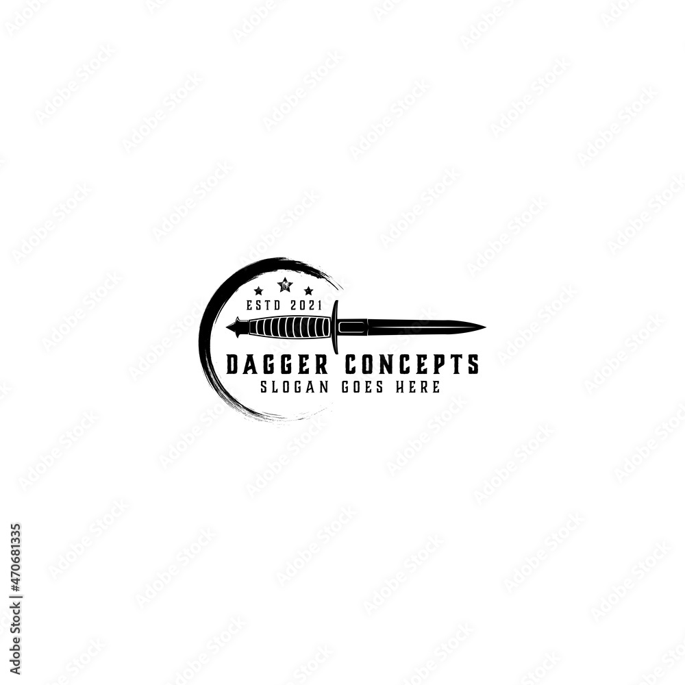 dagger logo design concepts,Sword with sharp blade vector template ...