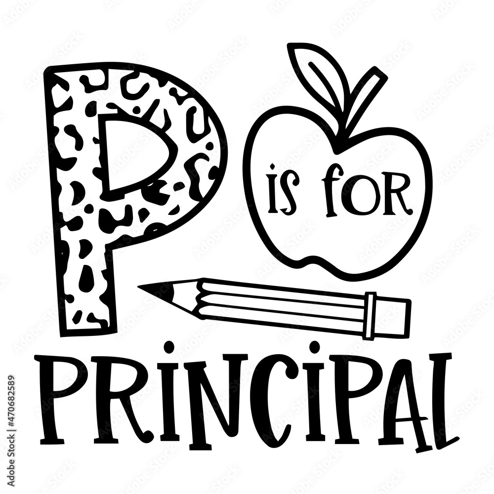 p is for principal logo inspirational quotes typography lettering ...