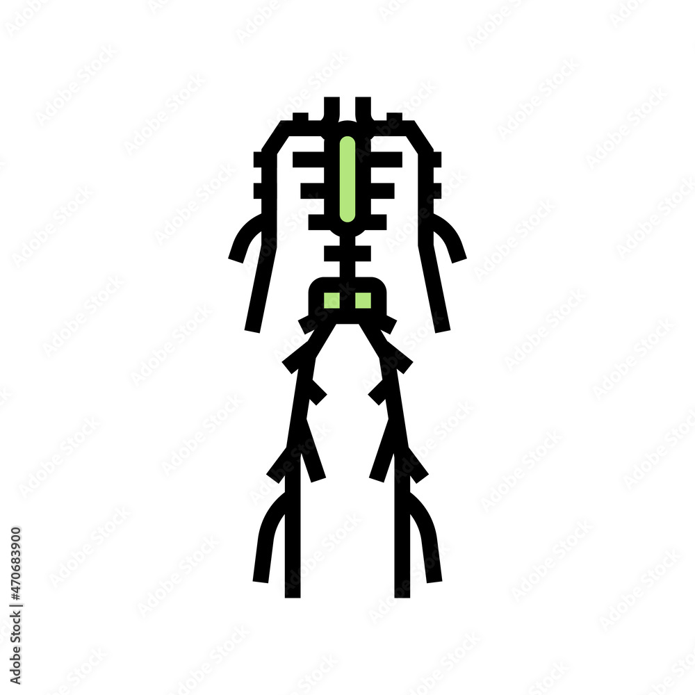 lymphatic system color icon vector. lymphatic system sign. isolated ...