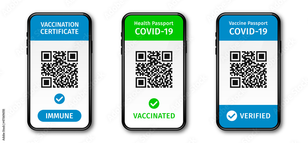 Covid-19 vaccination passport, health passport or vaccination ...