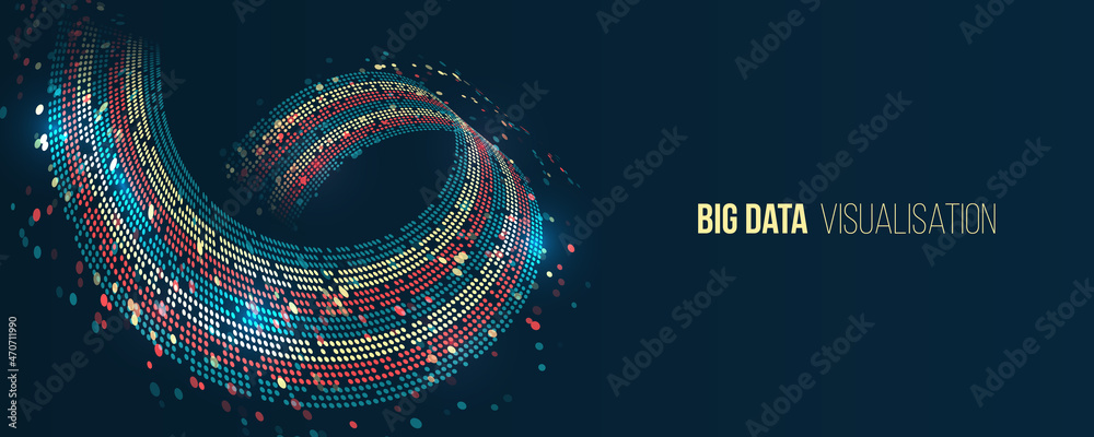 Visualization of Sorting data, Abstract processing of information flow ...